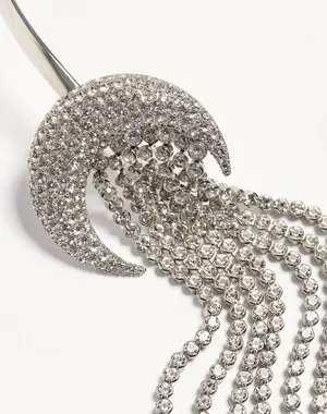 Valentino Garavani Beaded Crystal Waterfall Necklace