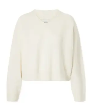 Loulou De Saison Oversized V-neck Knit Top