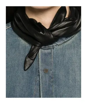 DARKPARK Color-block Collar Denim Shirt