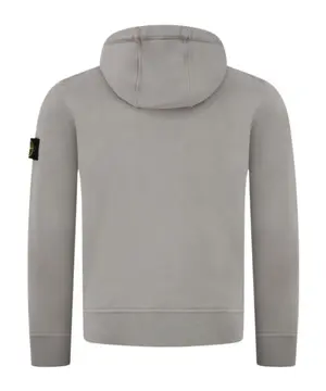 Stone Island Logo Patch Straight Hem Hoodie