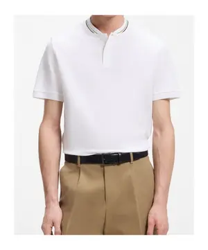 Hugo Boss Tipped Collar Buttoned Polo Shirt