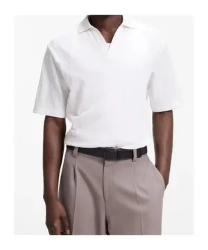 Hugo Boss Jacquard V-neck Polo Shirt