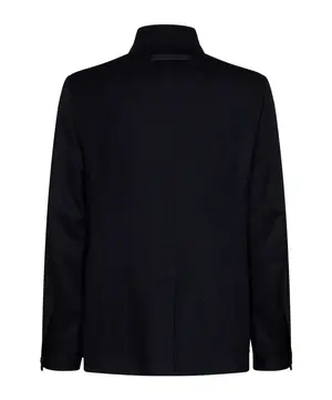 Zegna Stand Collar Patch Pocket Jacket