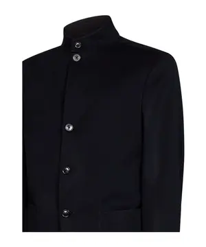 Zegna Stand Collar Patch Pocket Jacket