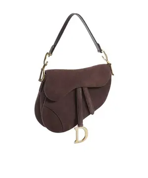 Dior Saddle Bag With Strap - Chocolate-colored
