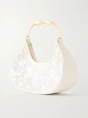 Simkhai Minimalist Floral Patternunderarm Bag