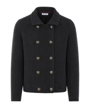 Brunello Cucinelli Double-breasted Knitted Cardigan