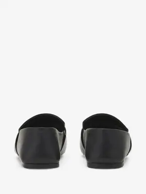 LANVIN Logo Plaque Leather Loafers