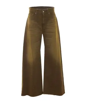 MAISON MARGIELA Faded Panelled Wide-leg Jeans