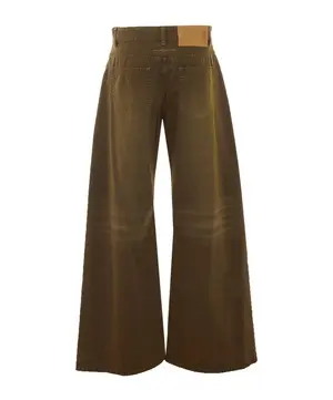 MAISON MARGIELA Faded Panelled Wide-leg Jeans