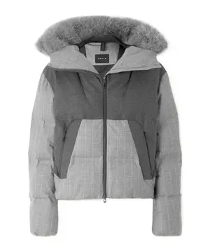 Sease Arlo Vampire 3.0 Hooded Quilted Striped Cashmere-blend Down Ski Jacket - Gray