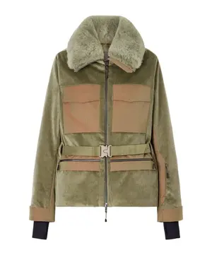 Sease Altai Corduroy Down Ski Jacket With Plush Trim