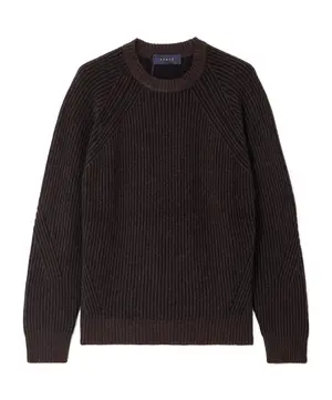Sease Ribbed Cashmere Sweater - Black