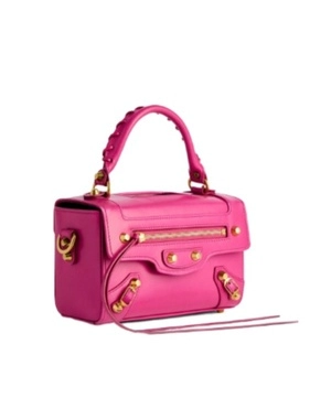 Balenciaga Box Le City Mini Shoulder Bag - Rose Red