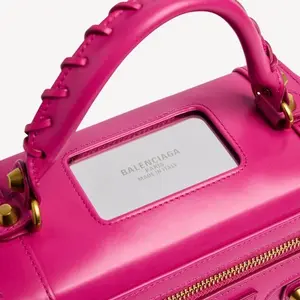 Balenciaga Box Le City Mini Shoulder Bag - Rose Red