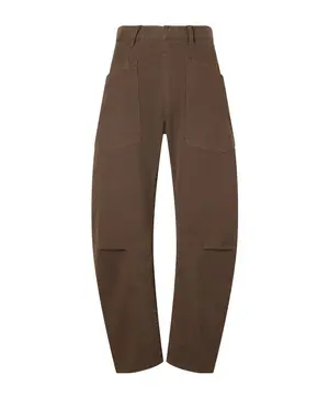 NILI LOTAN Cotton Long Pants