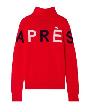 Perfect Moment Intarsia Merino Wool Turtleneck Sweater