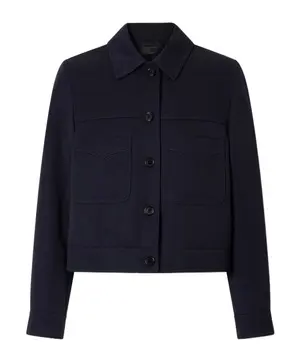 NILI LOTAN Nili Lotan Cropped Trucker Jacket