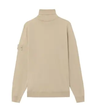 Stone Island Regular-fit Turtleneck Jumper With Ribbed Trims