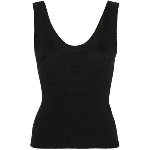 Brunello Cucinelli Monili-chain Ribbed-knit Top