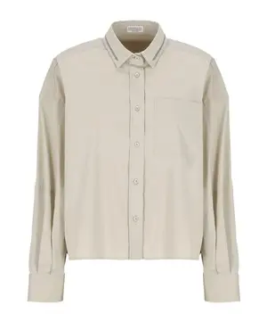 Brunello Cucinelli Monili Chain Button-up Shirt