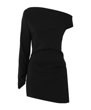 Maticevski One-shoulder Stretch Crepe Mini Dress