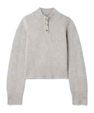 Brandon Maxwell The Rowe Cropped Recycled-cashmere Sweater