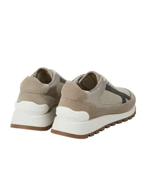 Brunello Cucinelli Monili Embellished Panel Sneakers