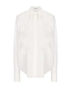 Brunello Cucinelli Paneled Button-up Shirt