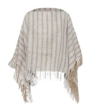 Brunello Cucinelli Striped Tassel-trim Poncho