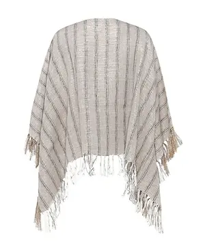 Brunello Cucinelli Striped Tassel-trim Poncho
