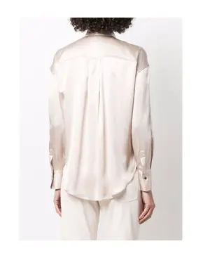 Brunello Cucinelli Western Silk-blend Satin Shirt
