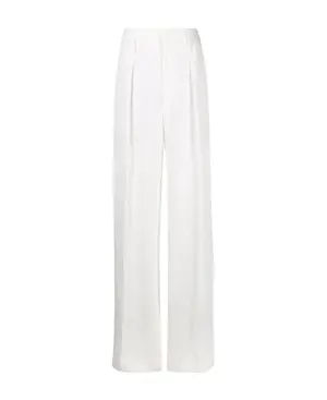 Brunello Cucinelli Pleated Linen-blend Wide-leg Trousers