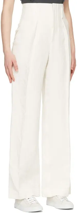 Brunello Cucinelli Pleated Linen-blend Wide-leg Trousers