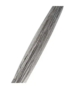 Brunello Cucinelli Graphite Silver Beaded Necklace