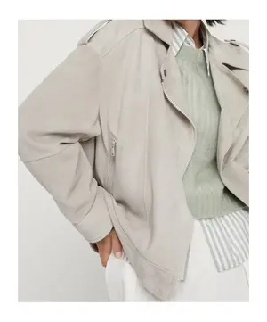 Brunello Cucinelli Long Sleeved Zip-up Jacket