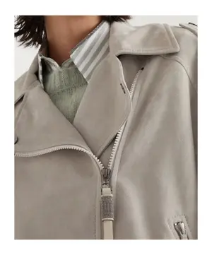 Brunello Cucinelli Long Sleeved Zip-up Jacket