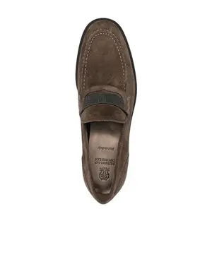 Brunello Cucinelli Embellished Almond Toe Loafers