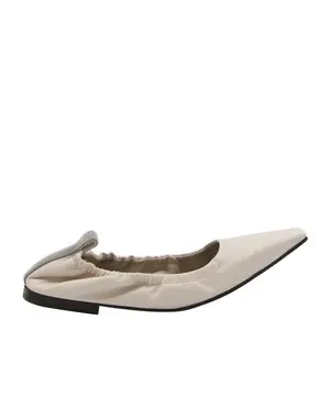 Brunello Cucinelli Embellished Slip-on Flat Shoes