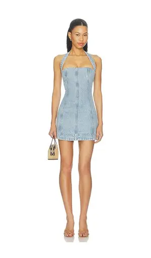 Retrofete Vivara Denim Dress In Blue