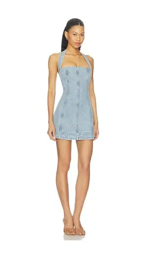 Retrofete Vivara Denim Dress In Blue