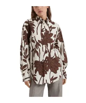 Brunello Cucinelli Floral Print Shirt