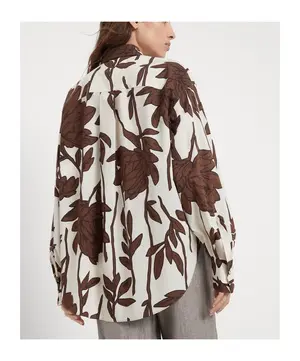 Brunello Cucinelli Floral Print Shirt