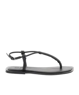 Brunello Cucinelli Embellished Strap Flip-flops