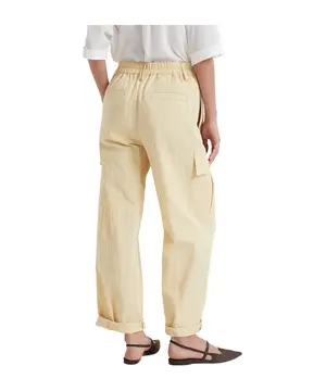 Brunello Cucinelli Drawstring Wide-leg Cargo Trousers With Monili Beading