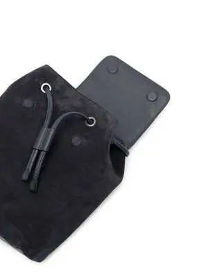 Brunello Cucinelli Beaded Foldover Suede Backpack