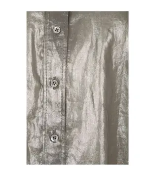 Brunello Cucinelli Metallic Buttoned Shirt