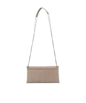 Brunello Cucinelli Bead-chain Logo Debossed Envelope Bag