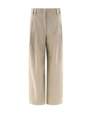 Brunello Cucinelli High-waist Wide-leg Trousers