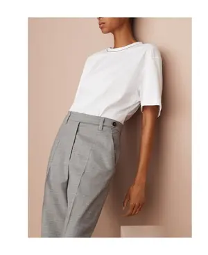 Brunello Cucinelli Crewneck T-shirt With Beaded Embellishment